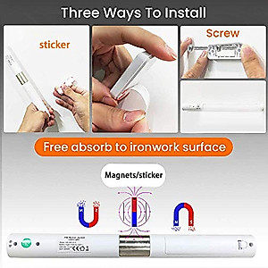 CALIONLTD Under Cabinet Lighting,Wireless Led Closet Light Battery Powered Motion Sensor Light 21 LED Bulb Magnetic Stick-on Night Light Bar for Kitchen, Stairway, Wardrobe,Hallway - 2 Pack