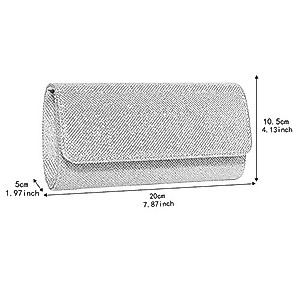 lovyoCoCo Evening Bag Clutch Purses for Women, Ladies Sparkling Party Handbag Wedding Bag