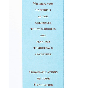 Papyrus Graduation Card with Money Holder (Tomorrow's Adventure)