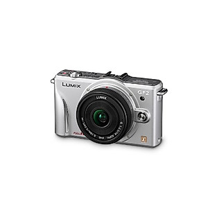 Panasonic Lumix DMC-GF2 12 MP Micro Four-Thirds Mirrorless Digital Camera with 3.0-Inch Touch-Screen LCD and 14mm f/2.5 G Aspherical Lens (Silver)