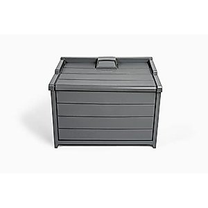 BenchSentry by Genie Package Delivery Box for Outside - Protects Packages from Theft and Weather Damage - Slate