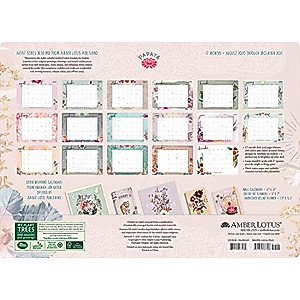 PAPAYA 2021 Desk Pad Calendar (17-Month Aug 2020 - Dec 2021, 18.75" x 13.5")