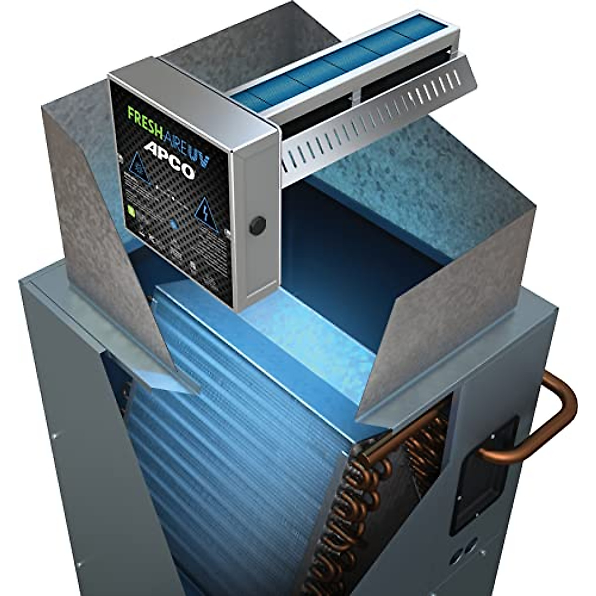 APCO Carbon Matrix HVAC UV Air Purifier, Includes Dual 2-Year UVC Lamp for Coils and Air Handler (18-32 VAC Series) # TUV-APCO-DE2