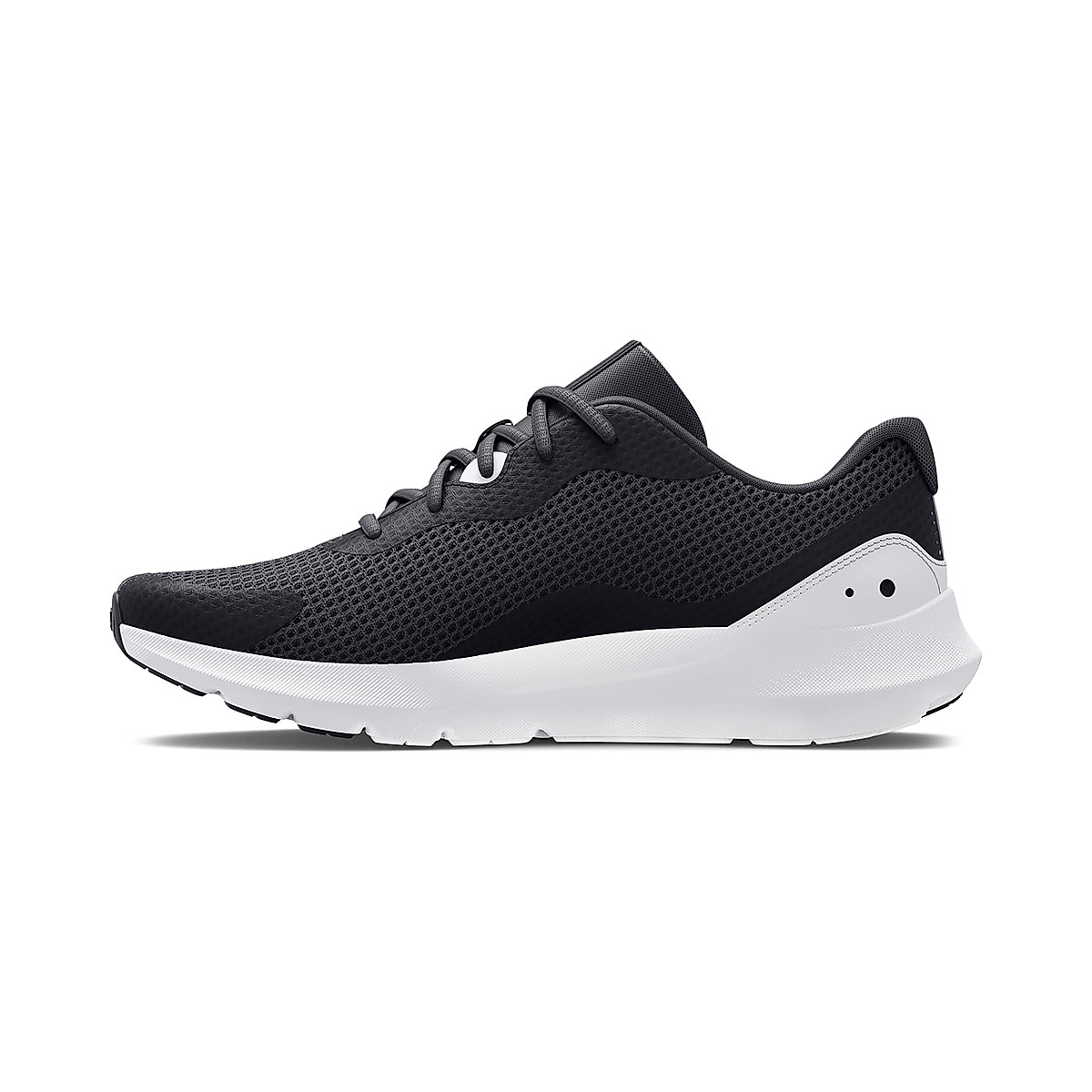 Under Armour Men's Surge 3, Black/White, 10 Medium US