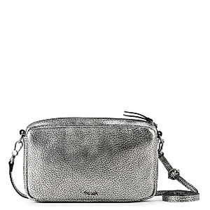 The Sak Cora Leather Crossbody, Dark Silver