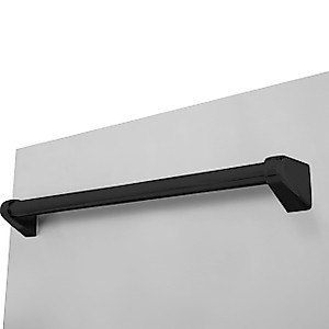 ZLINE Autograph Edition 18" Compact 3rd Rack Top Control Dishwasher in Stainless Steel with Matte Black Handle, 51dBa (DWVZ-304-18-MB)