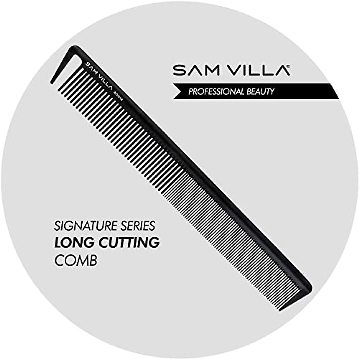 Sam Villa Signature Series Professional Long Cutting & Hair Parting Comb