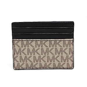 Michael Kors Men's Cooper Tall Card Case Wallet Hemp/Brown