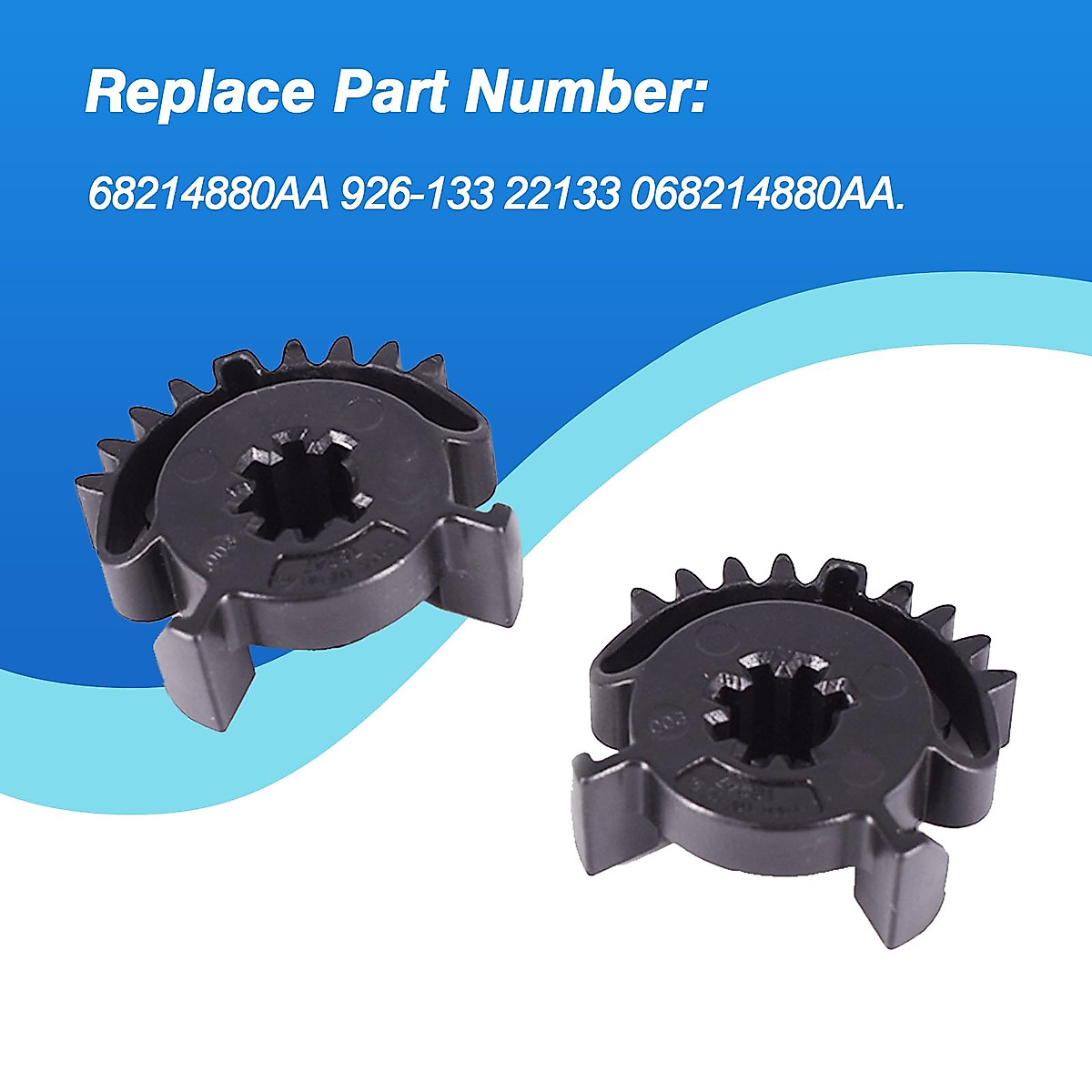 2pcs HVAC Blend Door Actuator Gear Kit Fits for 2011-2018 Dodge Durango Jeep Grand Cherokee Replaces 68214880AA 926-133 22133 068214880AA