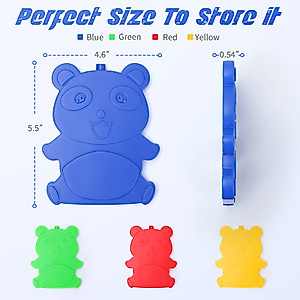 Cerbonny Lunch Box Ice Packs, 4-Piece Set, Adorable Fun Shapes, Slim Lightweight, Long Lasting, Safe Non-Toxic Plastic, Easy Clean, Quality Guaranteed