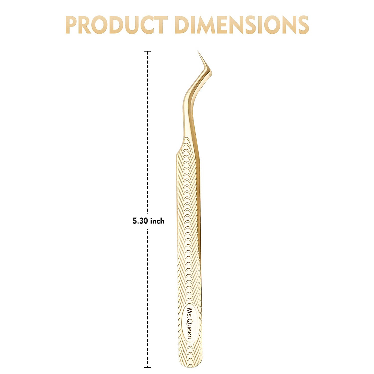 Ms.Queen Lash Tweezers for Eyelash Extension-Professional Lashing Tweezers for Mega Volume Mink Eyelashes Extensions Applying