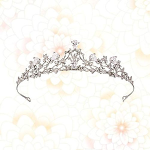 AYBAL Hairpin Crystal Ziron Bridal Crown Wedding Crown Princess Hairhoop Hairband Hair Jewelry Wedding Headdress for Women Girl Decor
