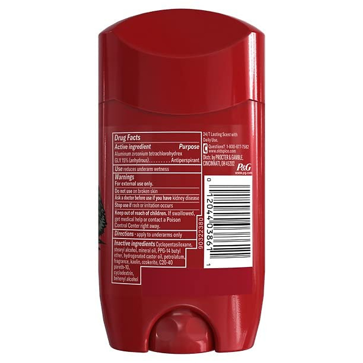 Old Spice Wild Collection Invisible Solid Antiperspirant Deodorant, Wolfthorn, 2.6 Ounce (Pack of 2)