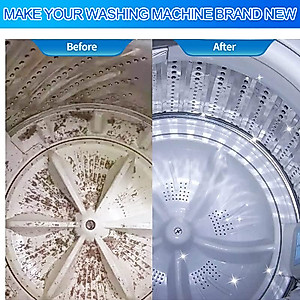 Ridars Washing Machine Cleaner Tablets - Deep Cleaning Washer Cleaner Tablets For HE Top Load Washer And Front Loader, Clean Laundry Tub And Inside Drum Seal (12 Tablets)