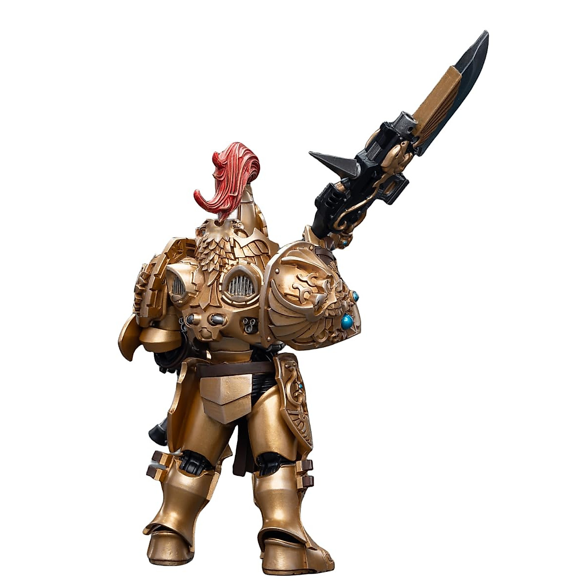 HiPlay JoyToy Warhammer 40K Collectible Figure: Adeptus Custodes Custodian Guard with Guardian Spear 1:18 Scale Action Figures JT7806 (Guard with Guardian Spear)
