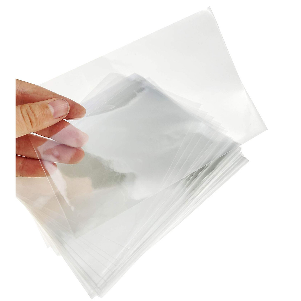 Erioctry 100 Pcs 8.7x12 inch Clear Flat Cello/Cellophane Treat Bag Digital Packaging Pouch Waterproof Gift Wrap Packing Party Favors Treat Bag For Bakery Cookies Candies