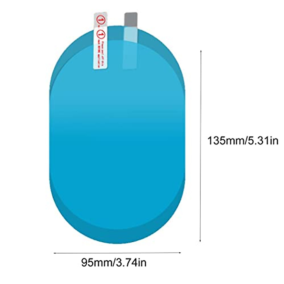 Car Rearview Mirror Protective Film Anti Fog Window Clear Rainproof Rear View Mirror Protective Soft Film Auto Accessories