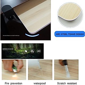 Keyboard Tray Stores Under Desk 4 Colours Wooden Keyboard Tray Storge Shelves Under Desk Sliding, Push-Pull Keyboard Shelf/Keyboard Mouse Support, Height Adjustable Keyboard Drawer Stand