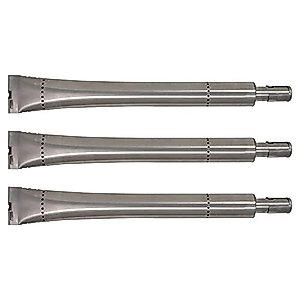 UpStart Components 3-Pack BBQ Gas Grill Tube Burner Replacement Parts for Broil King 9462-63 - Compatible Barbeque Stainless Steel Pipe Burners