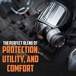 MIRA SAFETY M Certified CBRN Full Face Gas Mask Reusable Respirator Professional Grade (CM-6M Mask WITH Drinking System), 2 Piece Set