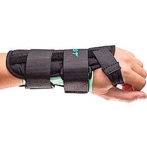 Aircast A2 Wrist Support Brace Without Thumb Spica: Left Hand, Medium