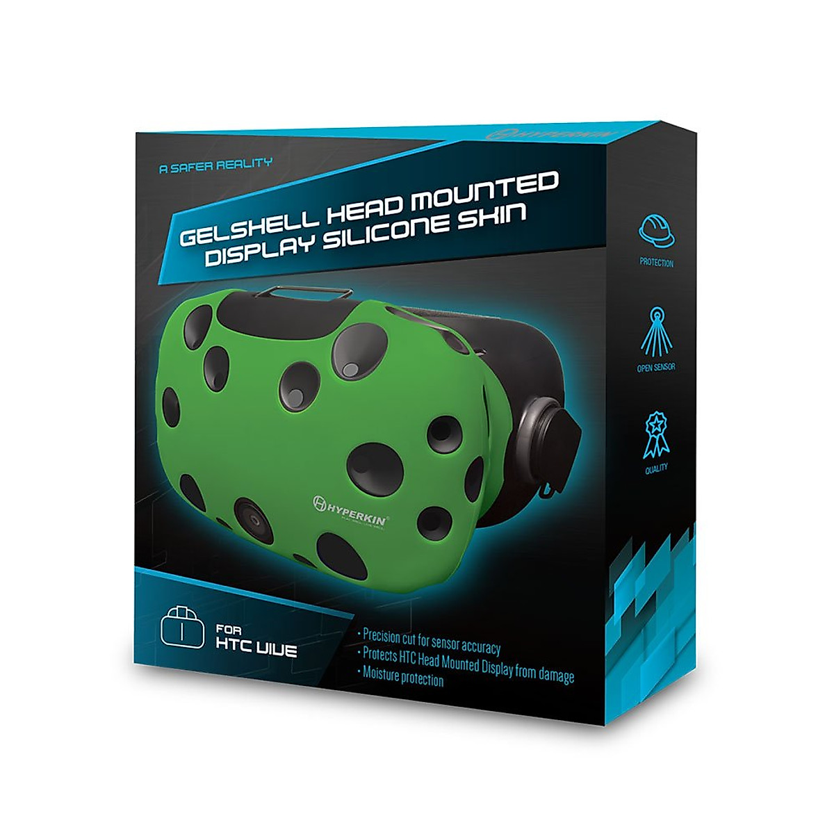 Hyperkin GelShell Headset Silicone Skin for HTC Vive (Green) & GelShell Headset Silicone Skin for HTC Vive (Red)