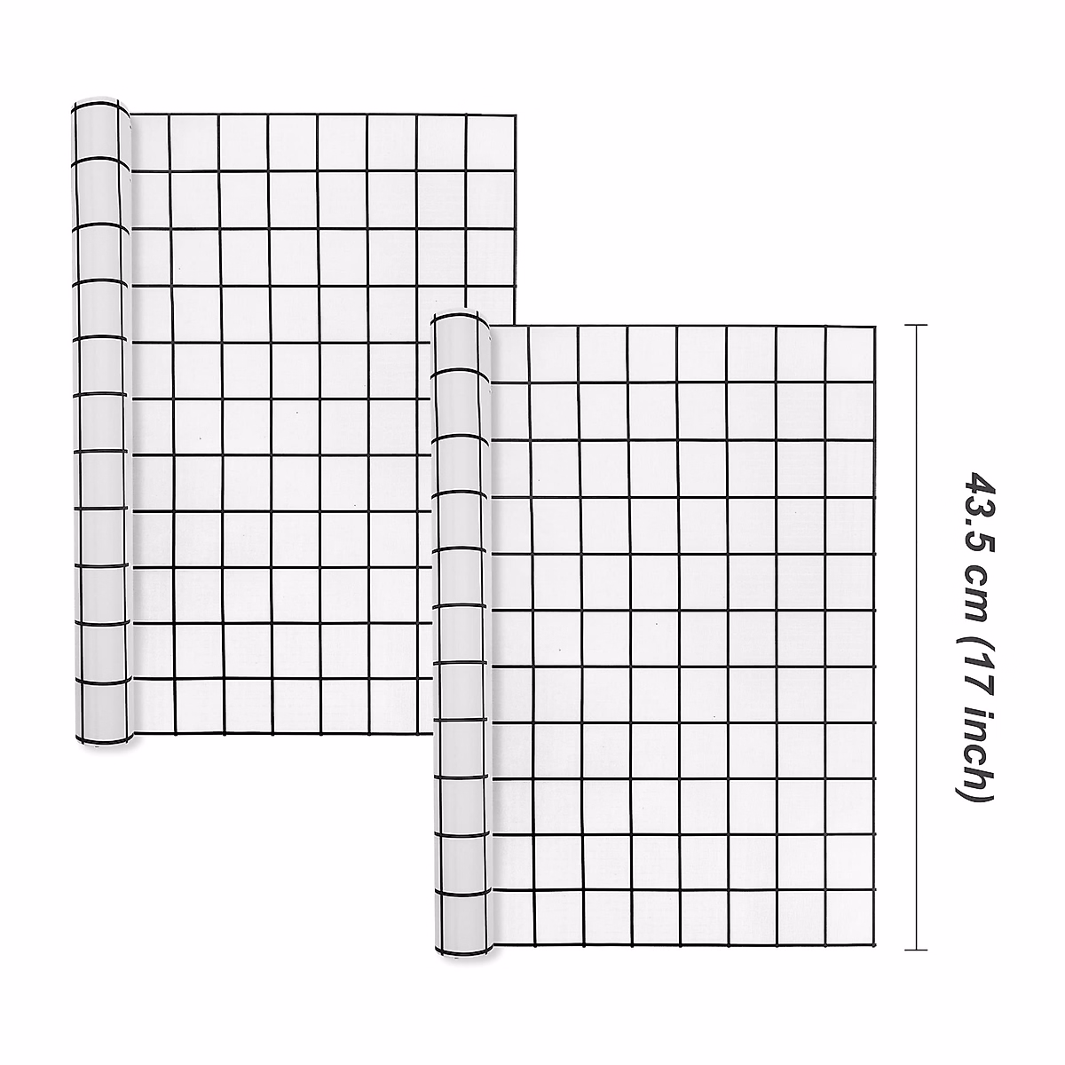 POTTIIS Shelf Liner Non-Adhesive EVA Cabinet-Drawer-Liners - 2 Roll Waterproof Kitchen Fridge Pad and Refrigerator Mat, Non-Slip Can be Cut Placemats, Size 17''×78.7''（White）