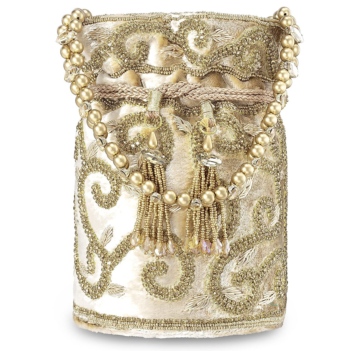 Aheli Indian Potli Bags Gift for Women Evening Bag Clutch Ethnic Bride Purse with Drawstring