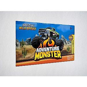 Oriate Monster Trucks Playset for Boys, Include 6 Pack Chaos Diecast Monster Toy Vehicle Truck w/ 47"x 31" Activity Play Mat, Kids Mini Car Set for Kids Gifts Style2