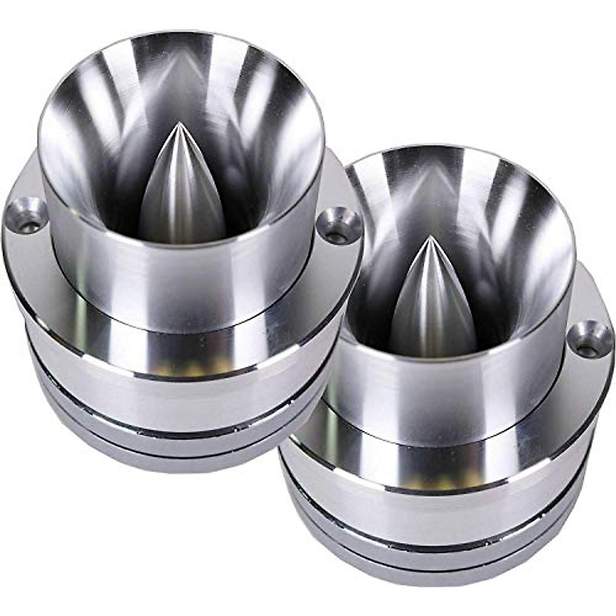 Audiotek W460S 600 Watt Titanium Super Car Bullet Tweeter 1 Pair - 8 Ohm with Built in Capacitor Filter - Pack of 2