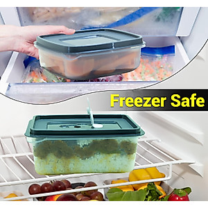 Neez Plastic Food Storage Box With Lids- Clear Containers Air Tight Snap-On Lock for Fridge, Kitchen - Reusable, Stackable, Freezable, Microwavable Organiser Sets (Pack of 7)