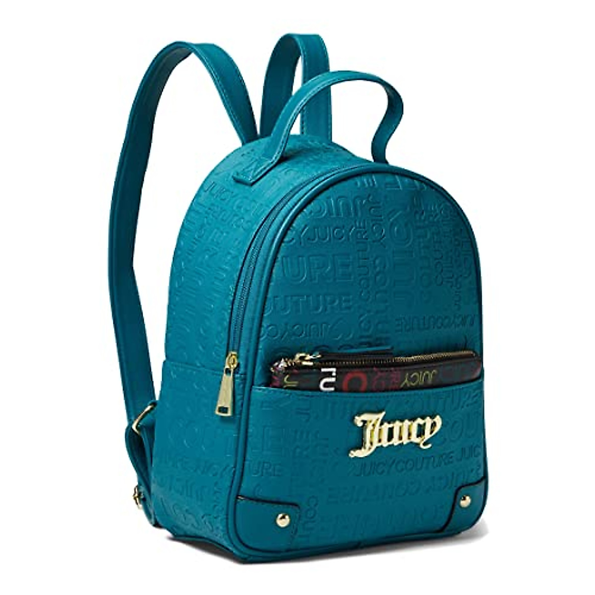 Juicy Couture Pullout Pouch Backpack Block Logo Deep Lake One Size