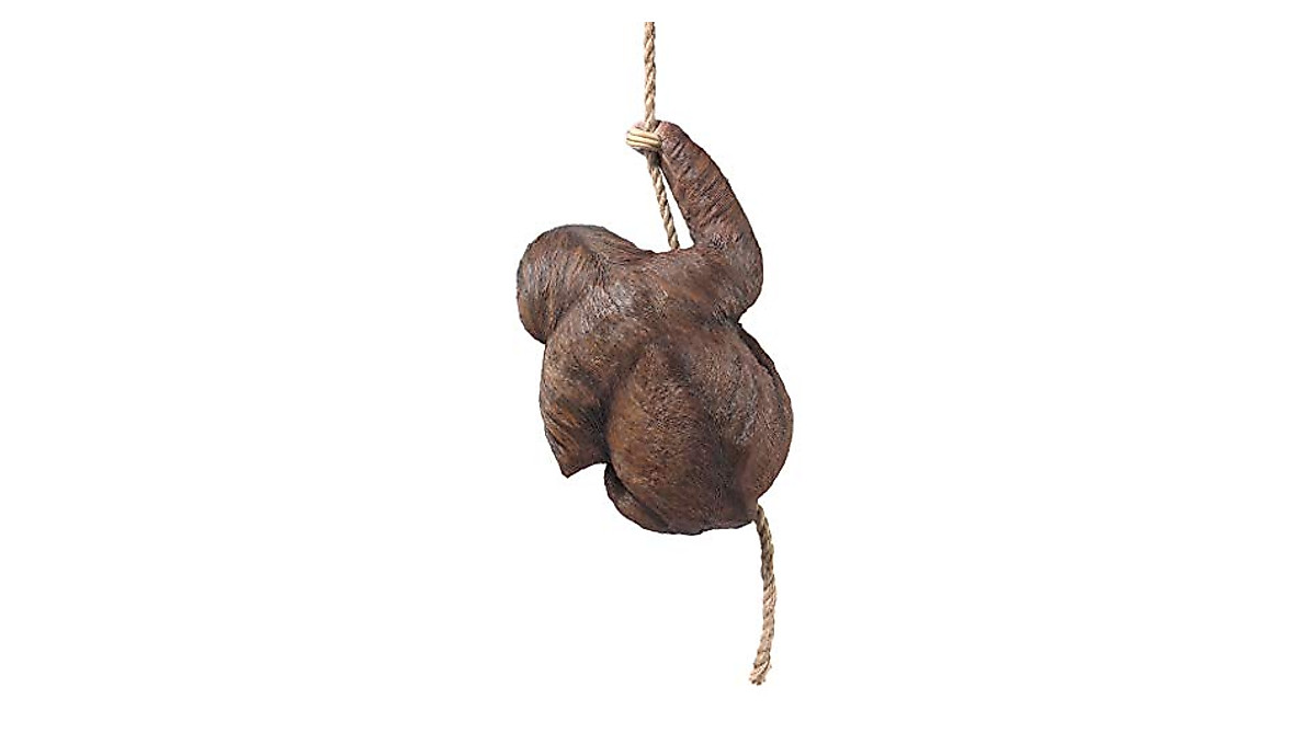 Design Toscano Hanging Horatio Sloth Statue for Home or Garden