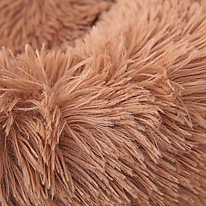 Square dog bed plush solid color pet bed cat mat for small, medium and large pets super soft winter warm sleeping mat 43x35x20cm pink