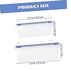 IMIKEYA 4-piece Pp Material Airtight Food Storage Containers with Lids for Sandwiches Snacks