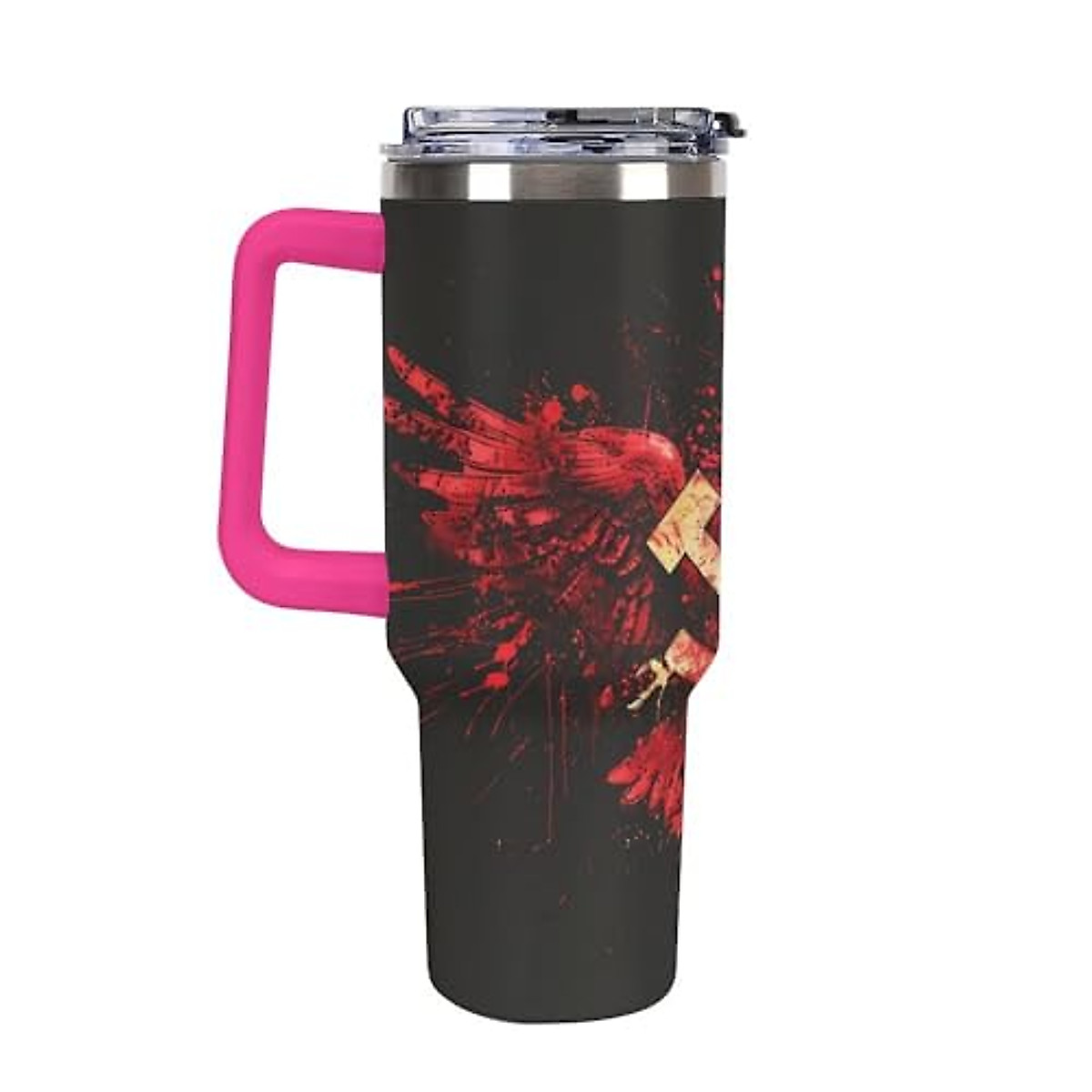 Russia Hammer Flags Hook Ussr Sickle 40 Oz Tumbler Insulated Stainless Steel Water Bottle Travel Mug Car Cup with Handle And Straw