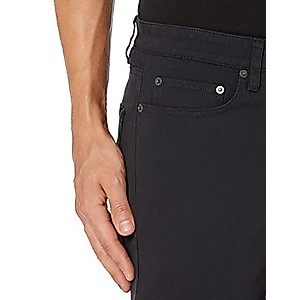 Amazon Essentials Slim Fit Khaki Pants for Men, 5-Pocket Stretch Twill 31W x 30L, Black