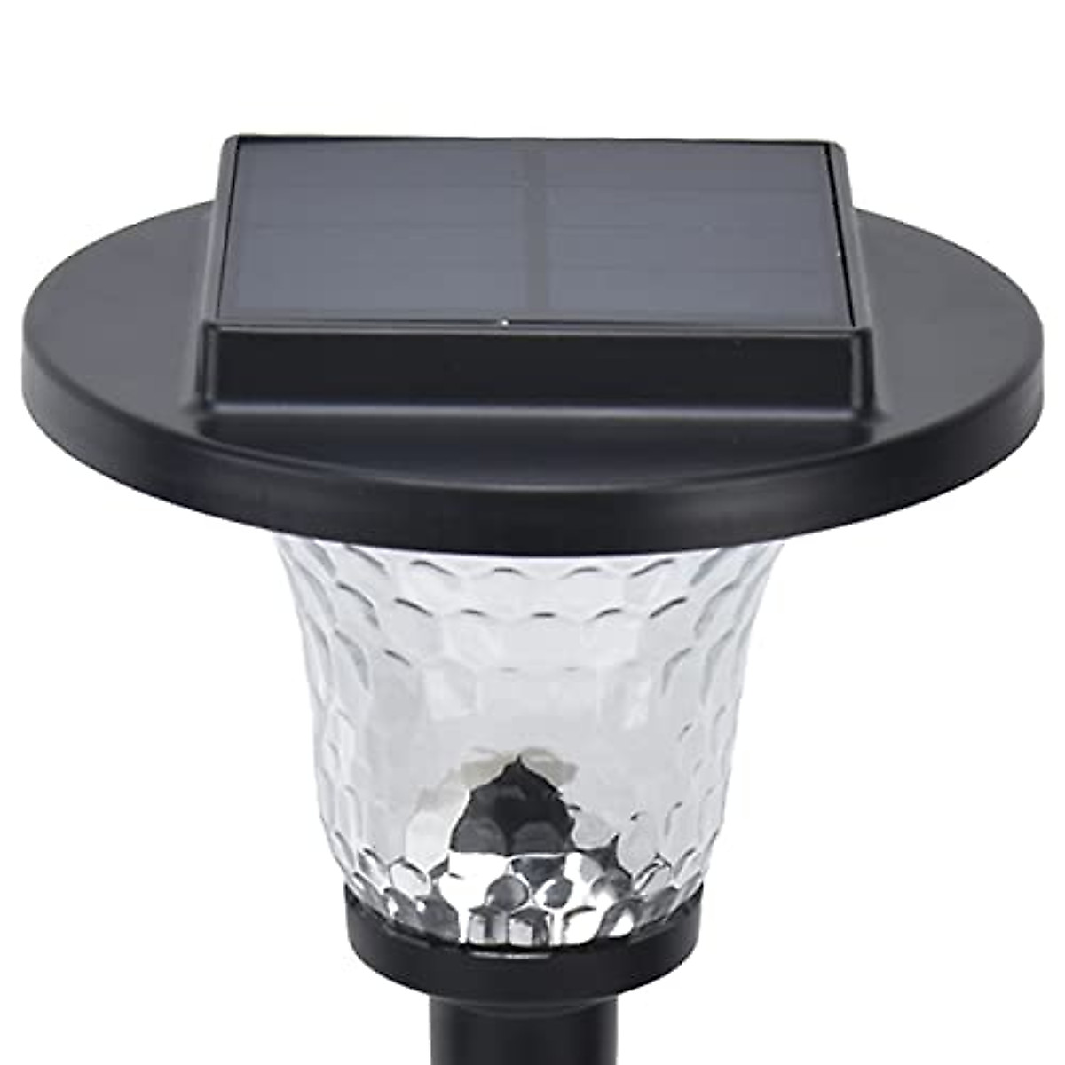 Pathway Lamp, IP65 Waterproof Dual Modes Solar Lawn Light Convenient Efficient Ground Stake Glass for Sidewalk