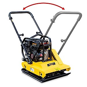 Stark USA 196cc Reversible Handle Plate Compactor Gas 6.5HP 4,040lbs Force 24" x 18" Plate Size Concrete Push/Pull Handle Tamper Machine Paver