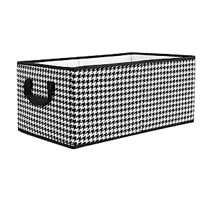 cheeronhanlin 2 Pcs Foldable Closet Organizer Bins with Handle,Fabric Shelf Storage Basket,Large Wardrobe Storage Box for Clothes,Jeans,Toys,Books