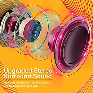 VersionTECH. G2000 Gaming Headset for PS5 PS4 Xbox One Controller,Bass Surround Noise Cancelling Mic,Over Ear Headphones with LED Lights for Mac Laptop Xbox Series X Nintendo Switch NES PC Games-Camo