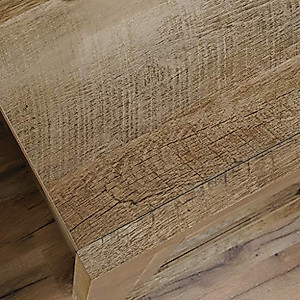 Sauder Dakota Pass Entertainment/Fireplace Credenza, For TV's up to 60", Craftsman Oak finish