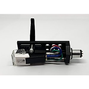 Pfanstiehl Cartridge and Stylus,Conical needle and Black Headshell with mounting bolts for Technics SL-1200,SL-1210,SL-1600,SL-1610,SL-1700,SL-235,SL-23A,SL-B2,SL-B202,SL-B205,SL-B3