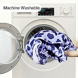 RosieLily Blue Leopard Blanket Soft Cheetah Throw Blankets Leopard Print Blanket Leopard Gifts and Throws Flannel Fleece Throw Blanket Lightweight Cozy Plush Blanket for Couch Chair All Seasons 50X60