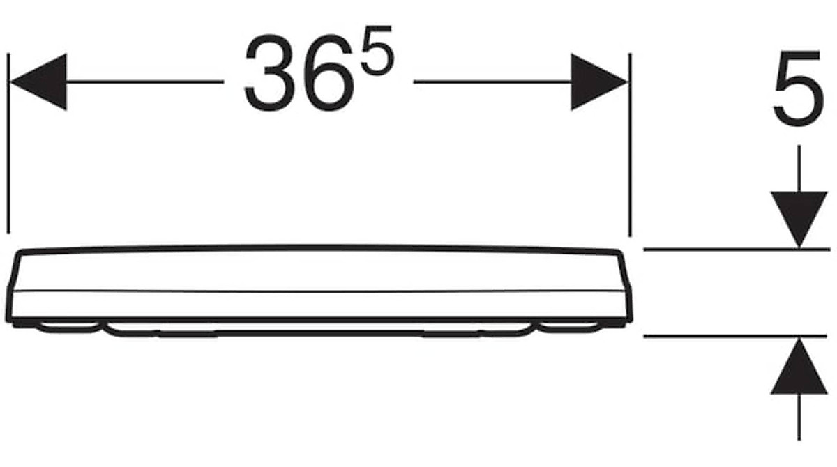 Geberit iCon Slim Toilet Seat | Soft-Close & Quick Release