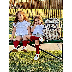 pipi bear Baby Diaper Bag Backpack with Stroller Straps and Changing Pad, Jacquard Diaper Backpack Mom Dad Travel Back Pack with USB Charging Port, Stylish Maternity Bag for Baby Girls Boys