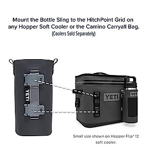 YETI Small Bottle Sling for Rambler 18 oz. Bottle, Charcoal
