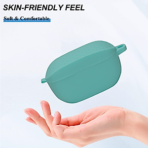 LiZHi for JBL Vibe 100 TWS Case Cover, Soft Silicone Skin Cover Shock-Absorbing Protective Case with Keychain for JBL Vibe 100 TWS - True Wireless in-Ear Headphones - Black