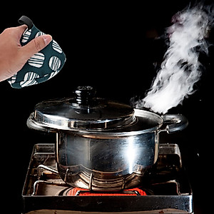 OSALADI 2pcs Hot Handle Holder Non Slip Pot Holders Cover Assist Hot Pan Handle Triangle Fabric Pot Clip Pot lid Gloves Anti Scalding Protector Kitchen Cooking Pot Handle Hat