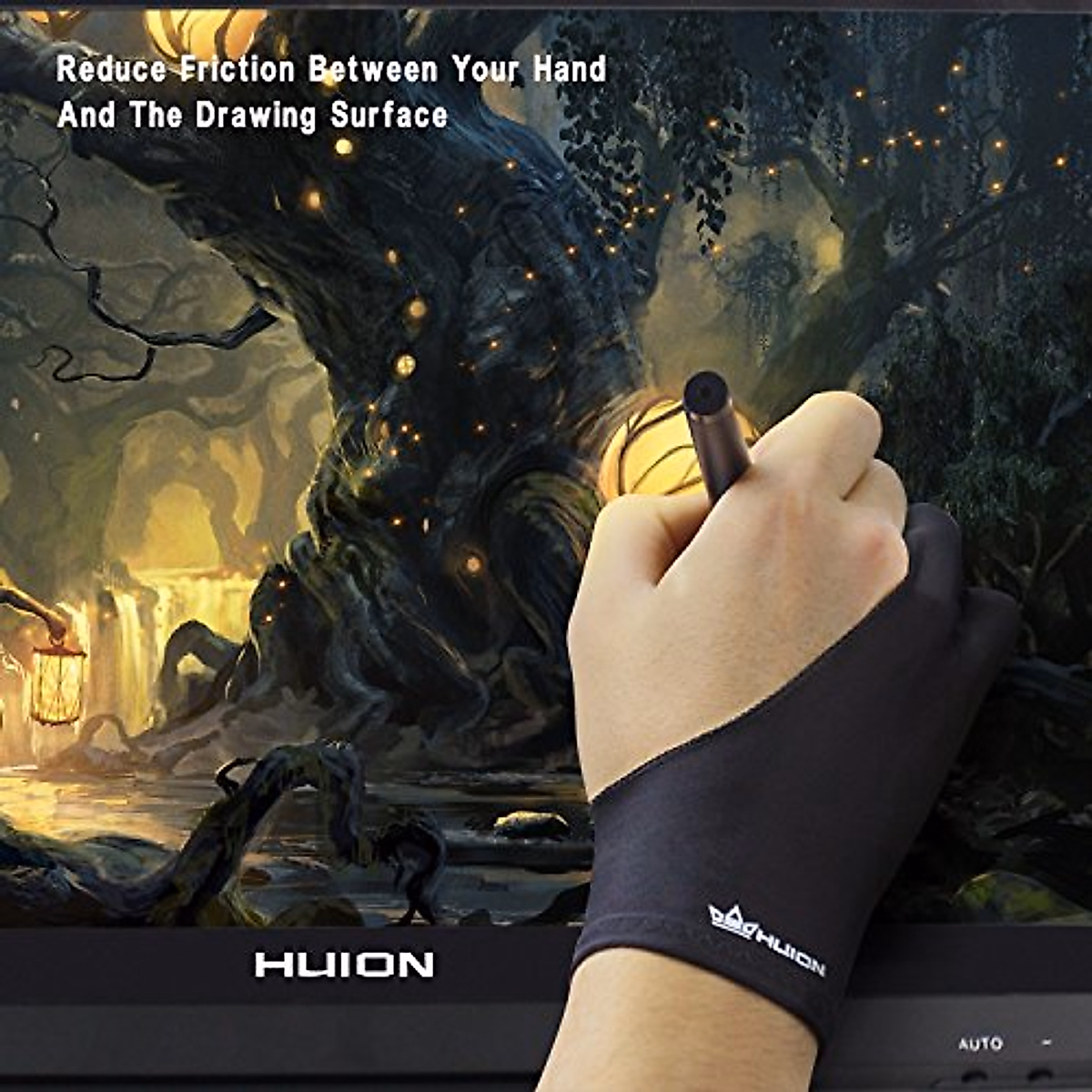 Huion Artist Glove for Drawing Tablet (1 Unit of Free Size, Good for Right Hand or Left Hand) - Cura CR-01